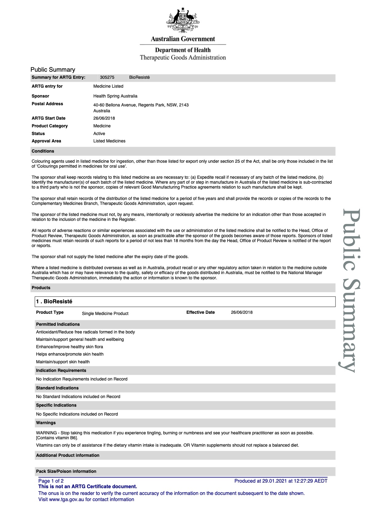 Anti Ageing Enervite BioResiste AGEs Defence Beauty